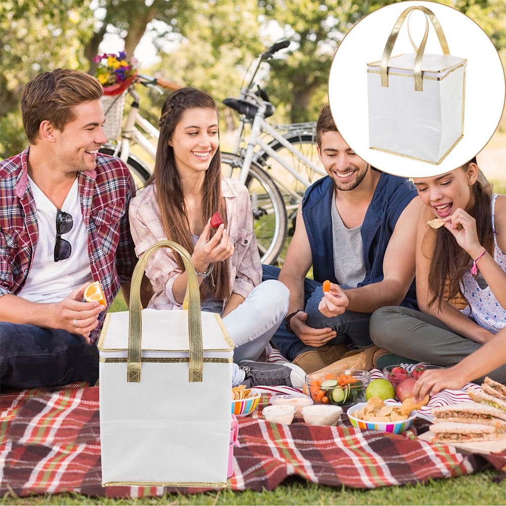 PTOOTP 1Pack Rectangular Insulated Food Bag Heat Preservation Cold ...