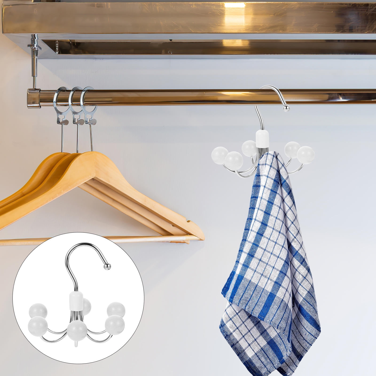 PTOOTP Hat Hangers for Closet Rotation Hanger Wood 1Pack - Walmart.com