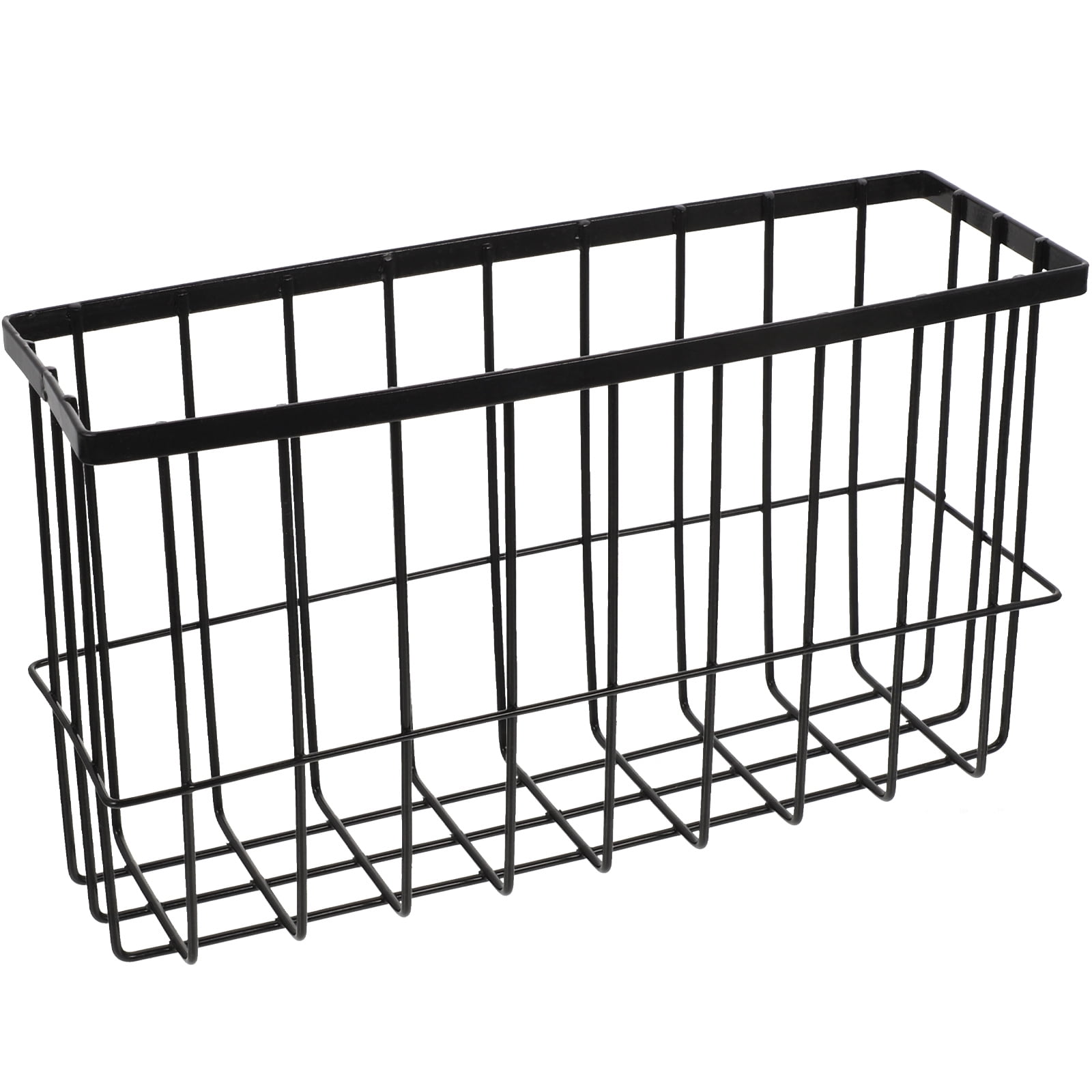 PTOOTP Black Carbon Steel Kitchen Wall Basket, Water Resistant Storage ...