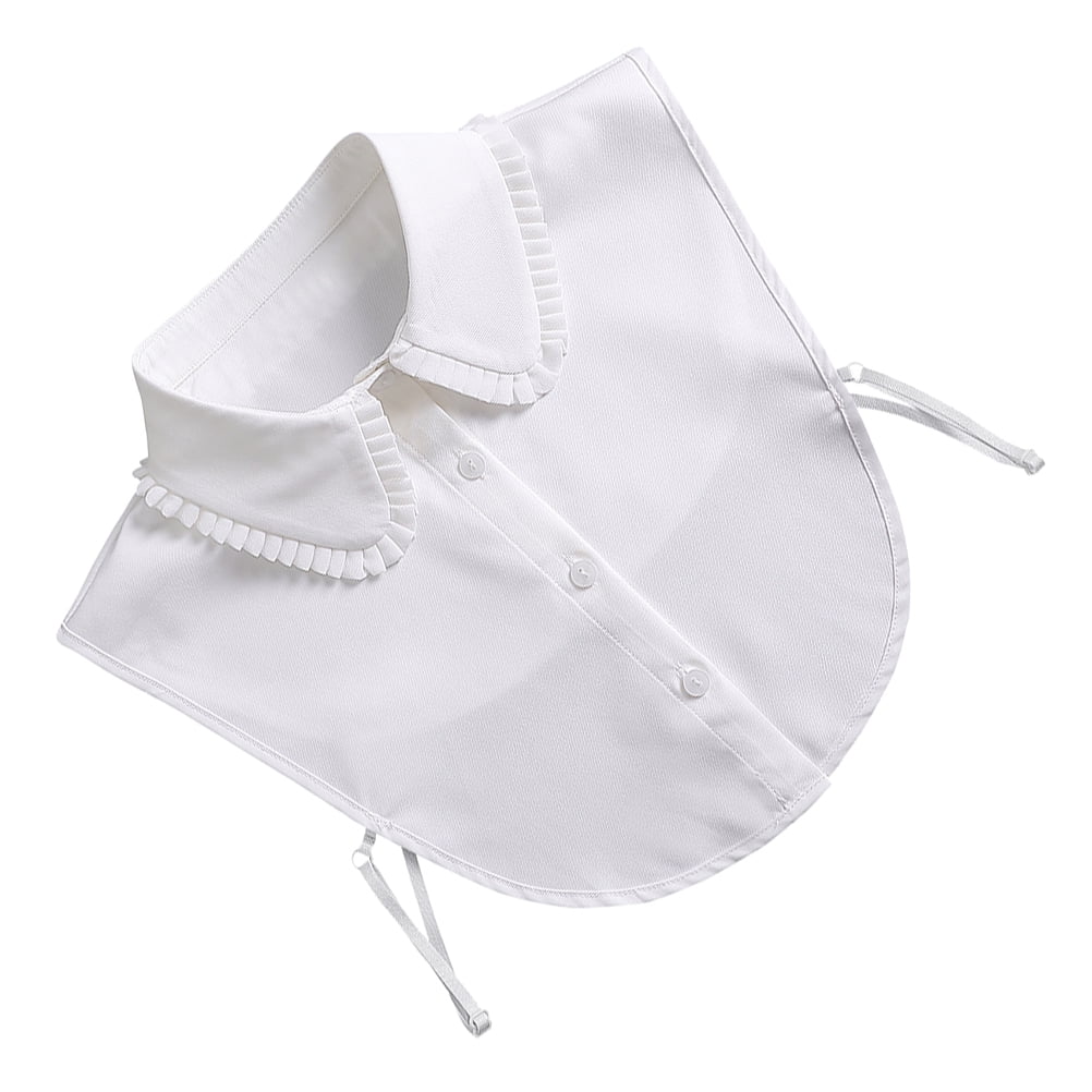 PTOOTP 1Pack White Chiffon Ruffled Fake Collar for Women Party Wedding ...