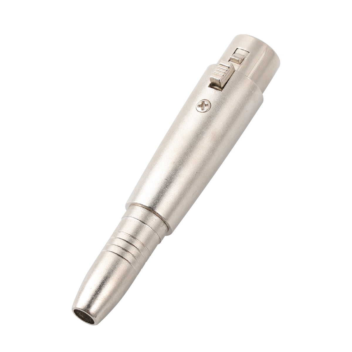 PTOOTP 1Pc Microphone Audio Adapter Silver 3 Pin Female Xlr to 635mm ...