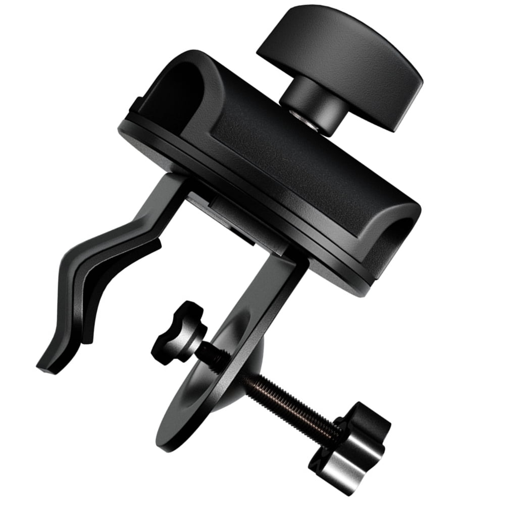 PTOOTP Ergonomic Knob Black Metal Microphone Mount Clip for Live Events ...