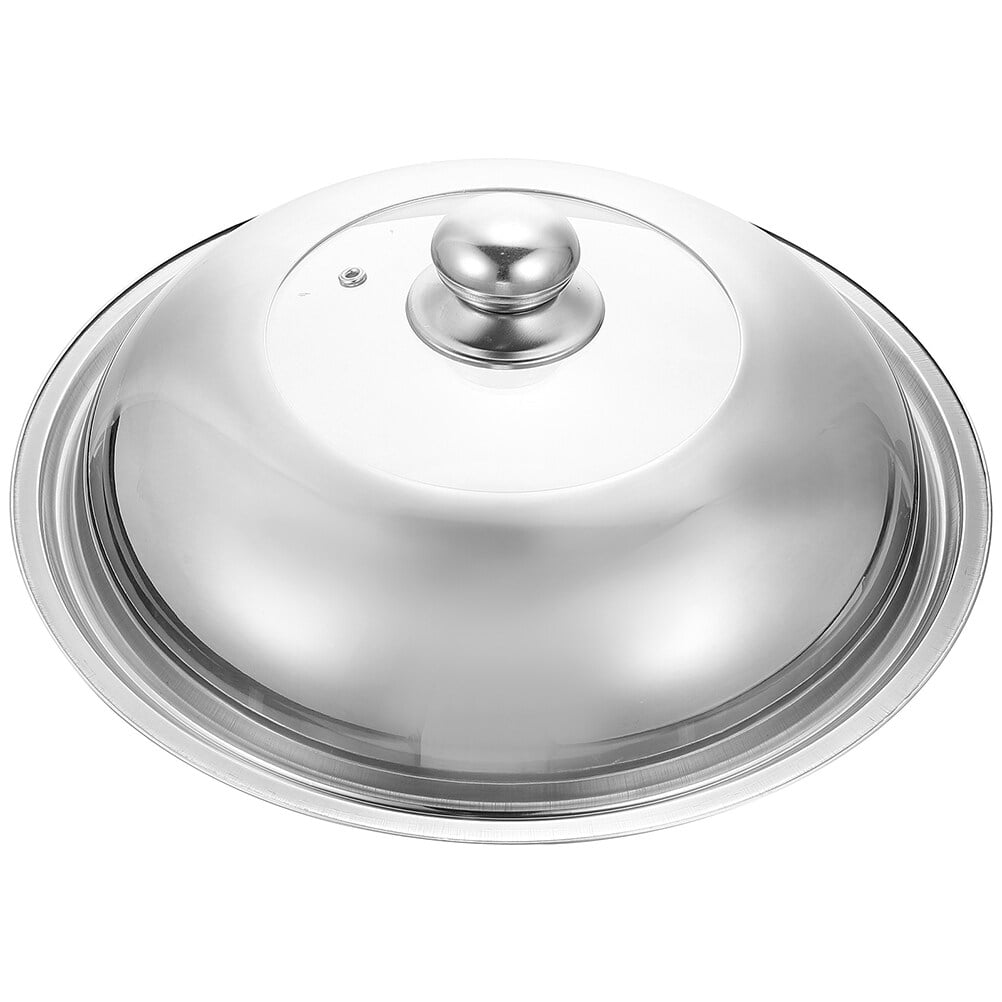PTOOTP 1Pcs Metal Lids For Pots And Pans Round Shape Silver Color Steam ...