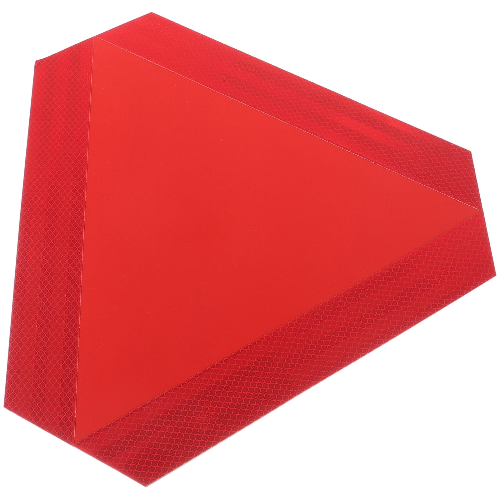 PTOOTP 1Pcs Red Reflective Safety Warning Sign 15.9X13.8In For Golf ...