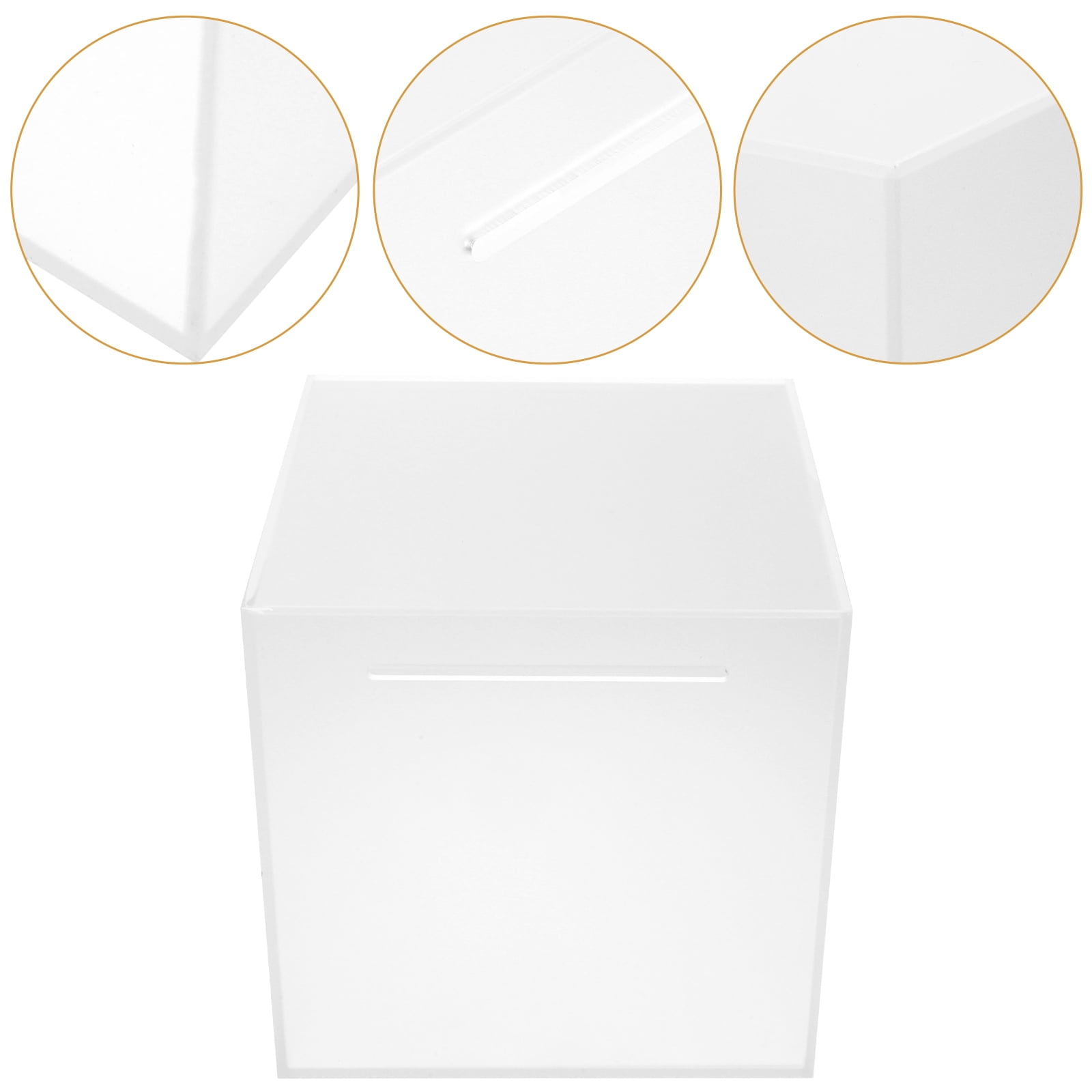 PTOOTP 1Pcs Sealed Money Box Transparent Square Piggy Bank for Family ...