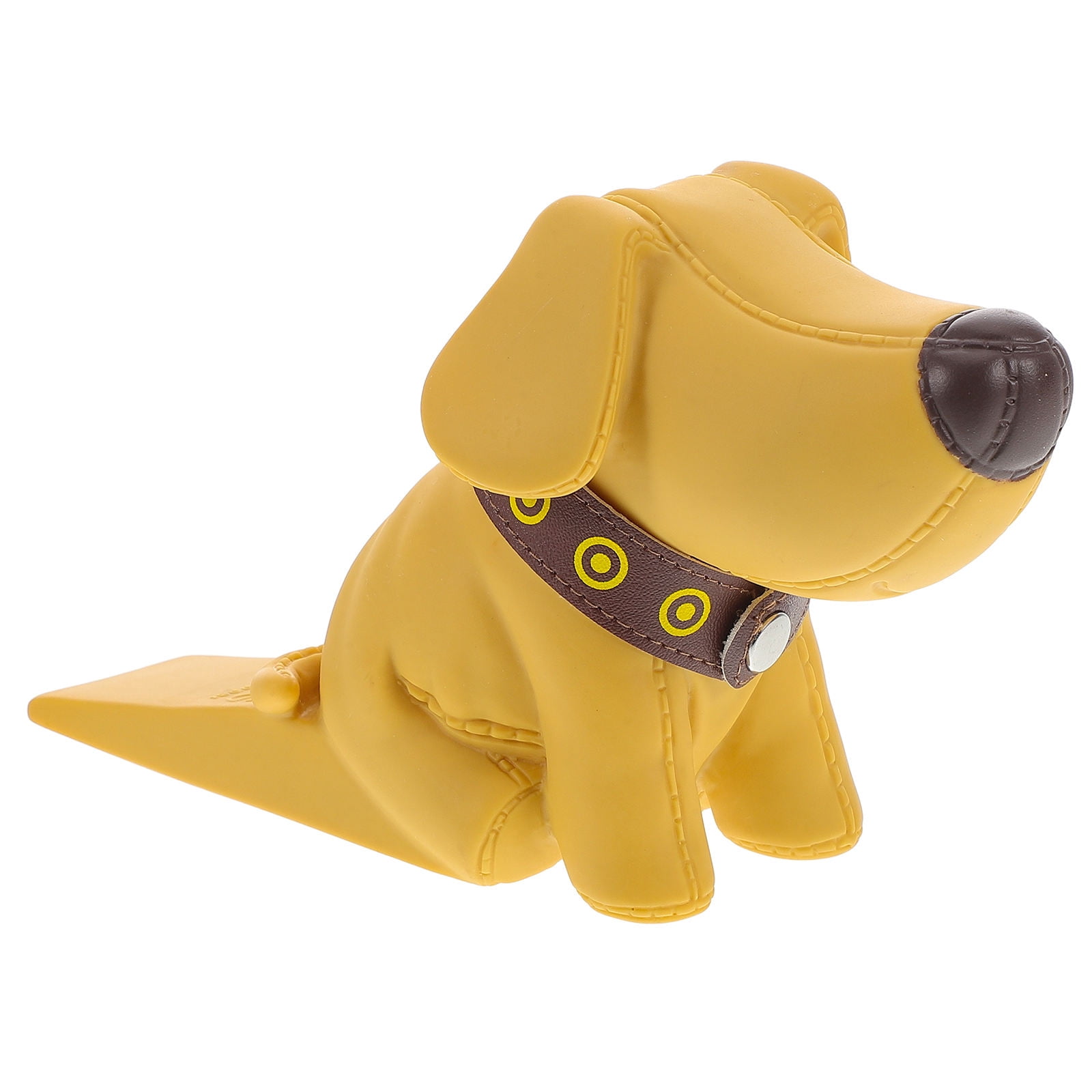 PTOOTP Cute Rubber Door Stopper Khaki PVC No Drill Collision Protection ...