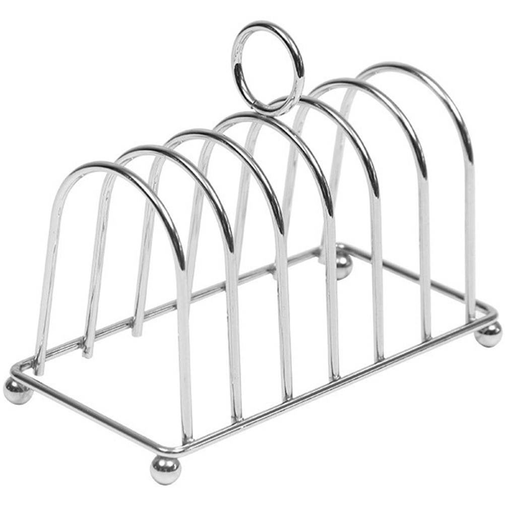 PTOOTP Kitchen Toast Stand Stainless Steel Bread Rack Silver 1Set ...