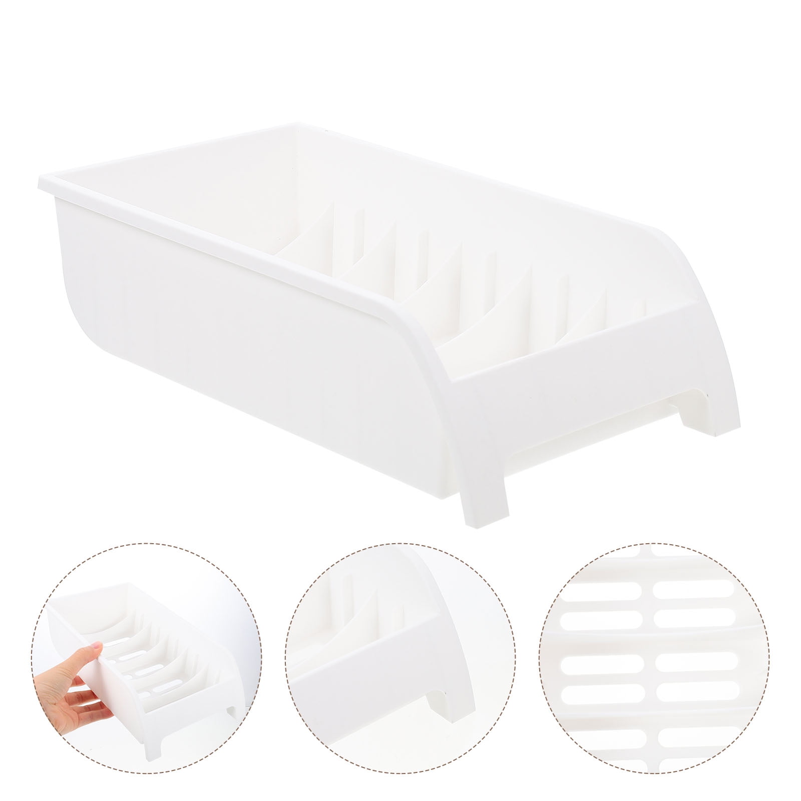 PTOOTP Tableware Storage Rack Dish Drying Rack Plastic Drain Household ...