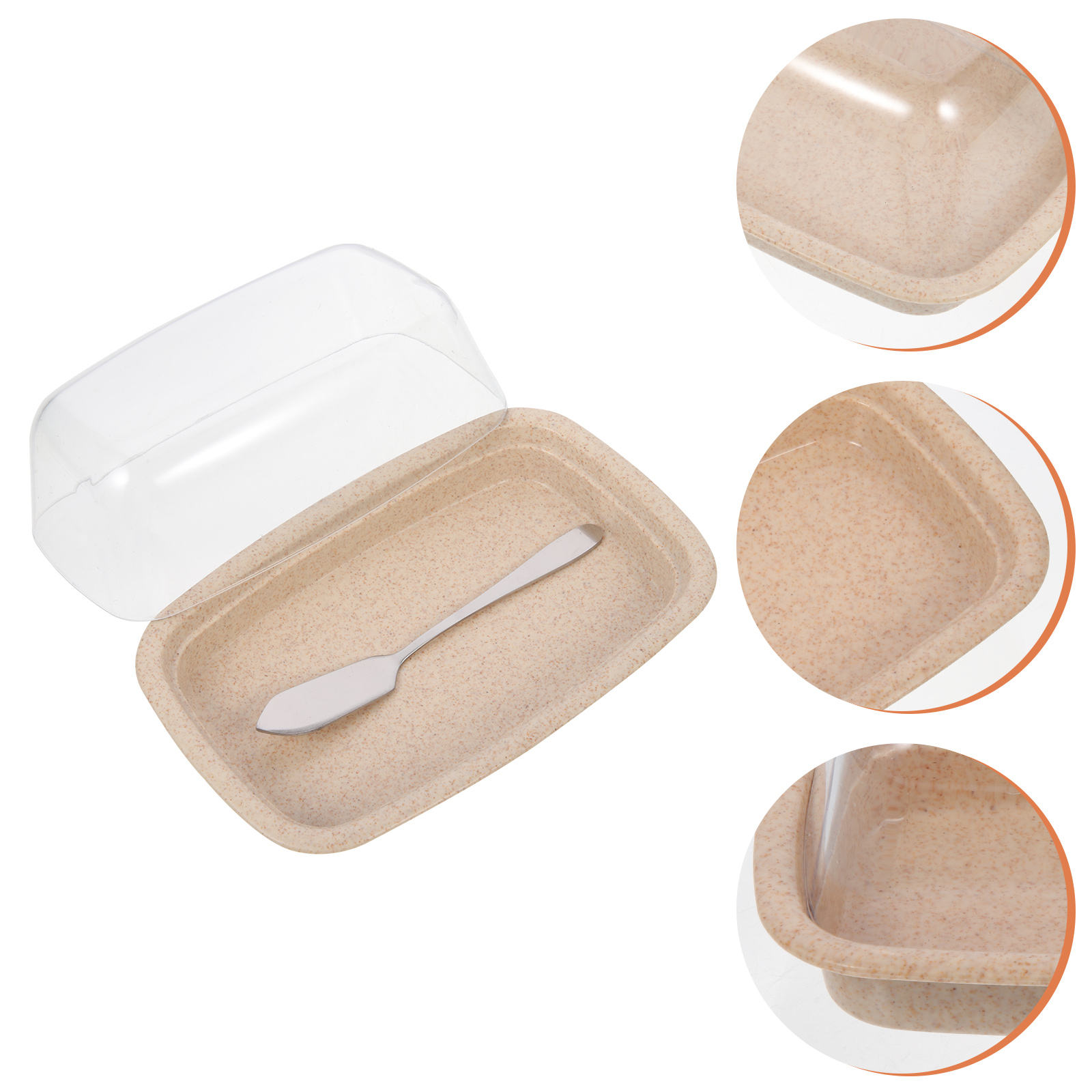 PTOOTP 1Set Modern Butter Dish Curved Shape Design for Kitchen Use ...