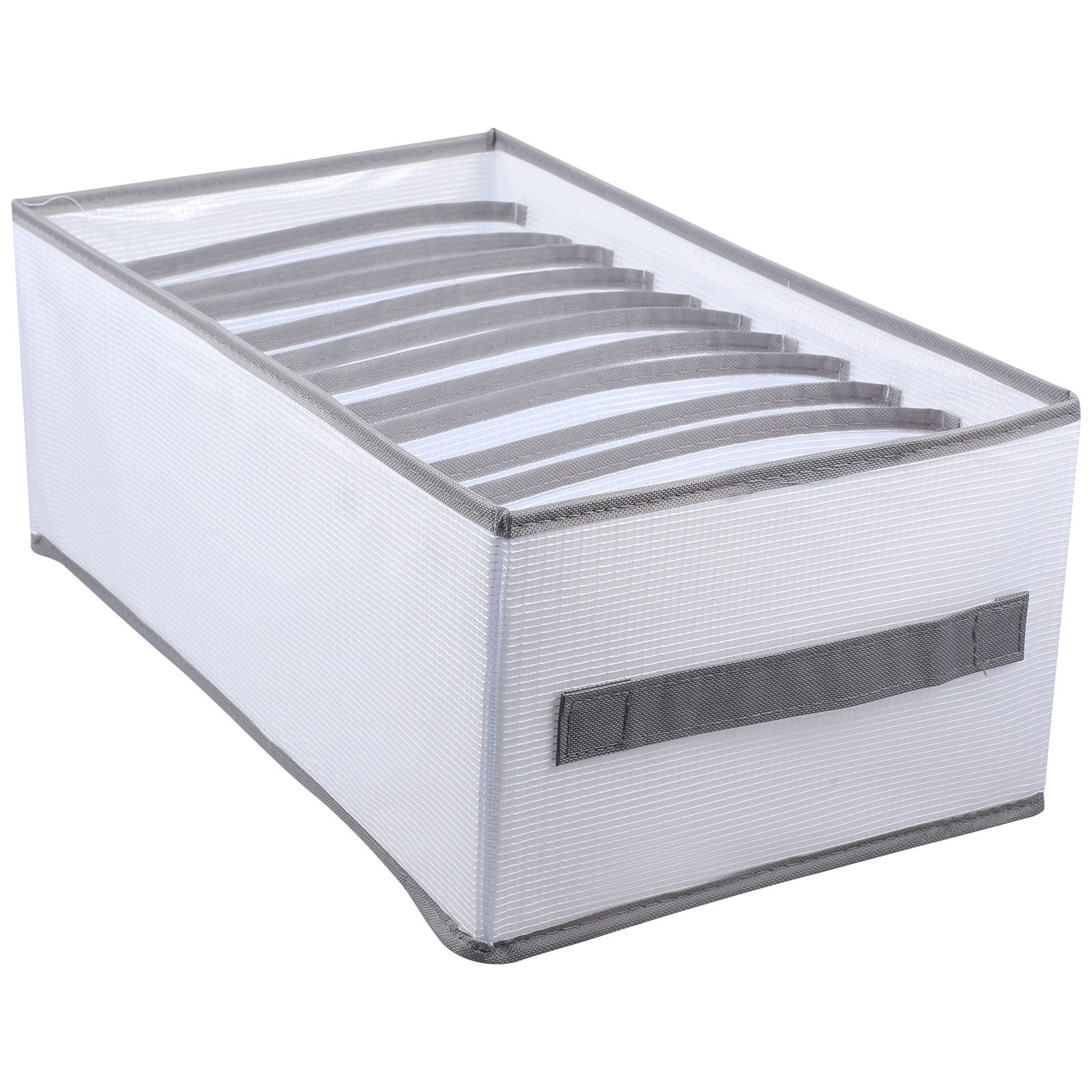 PTOOTP 1Set Clothes Organizer 44x25x16cm Grey Transparent PP Oxford ...