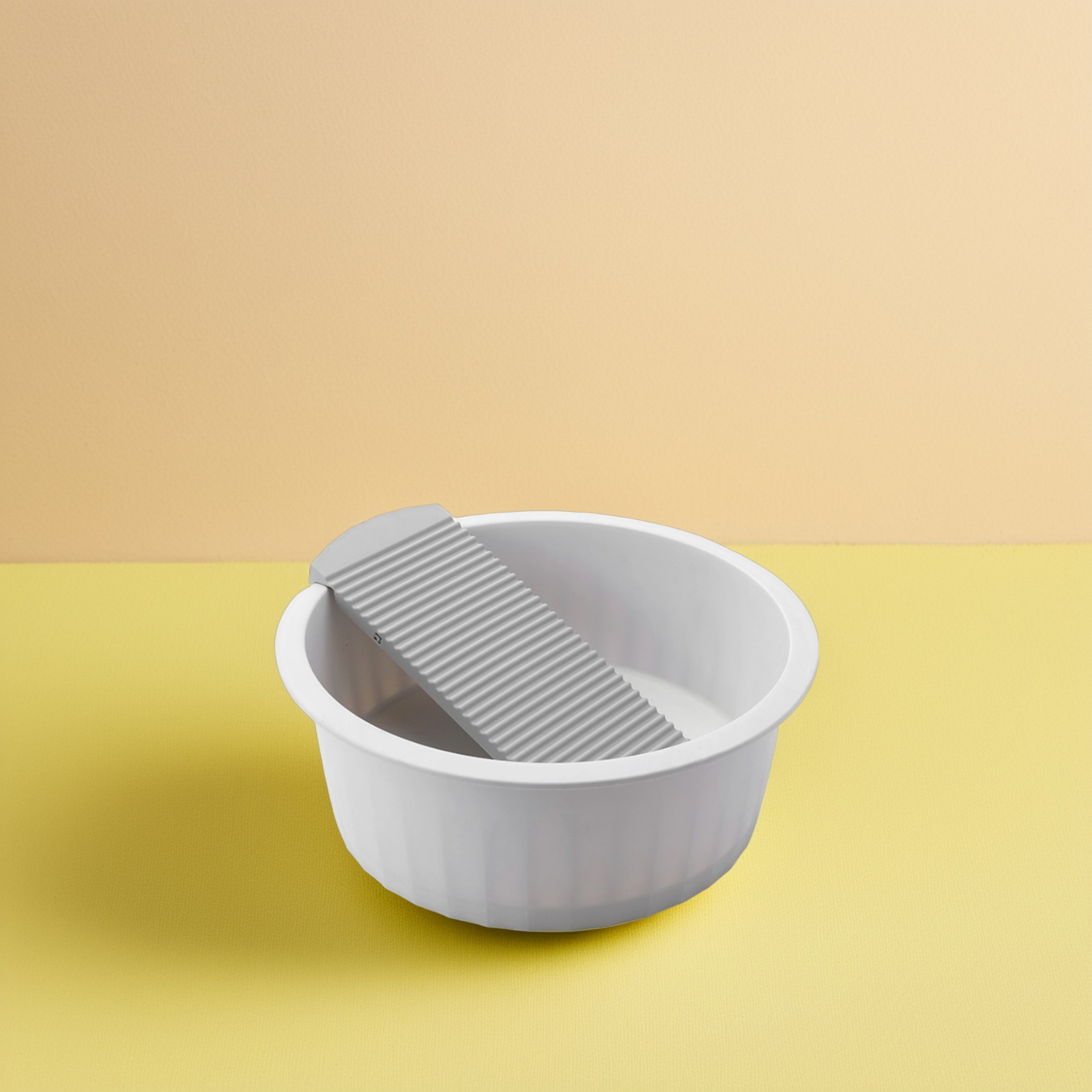 PTOOTP Washing Clothes Basin Washboard Grey Plastic Strong Families ...