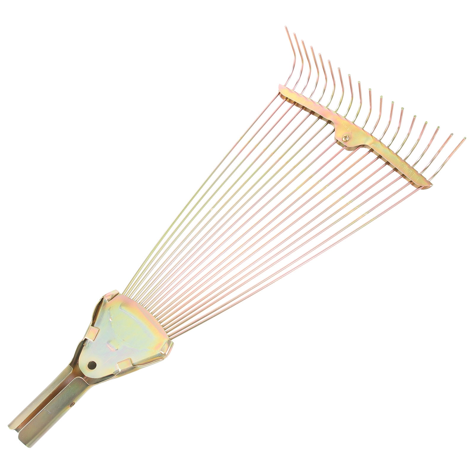 PTOOTP Heavy Duty Steel Wire Rake, Foldable, Ideal for Leaves and ...