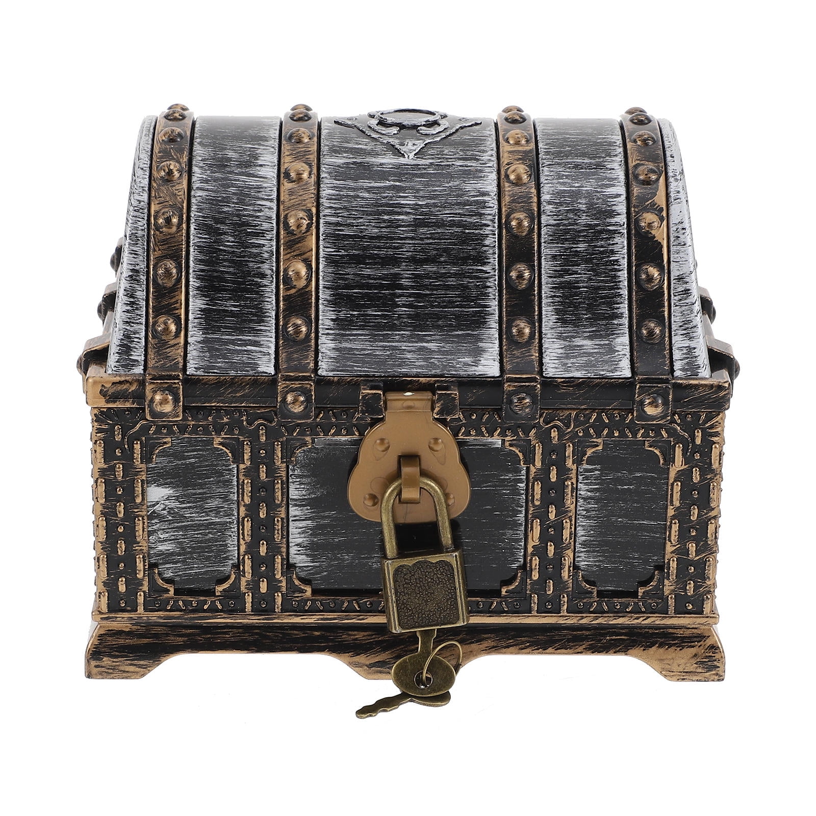 PTOOTP 1Set Mini Pirate Treasure Box Assorted Color 5.5x4.3x4.1in Abs ...