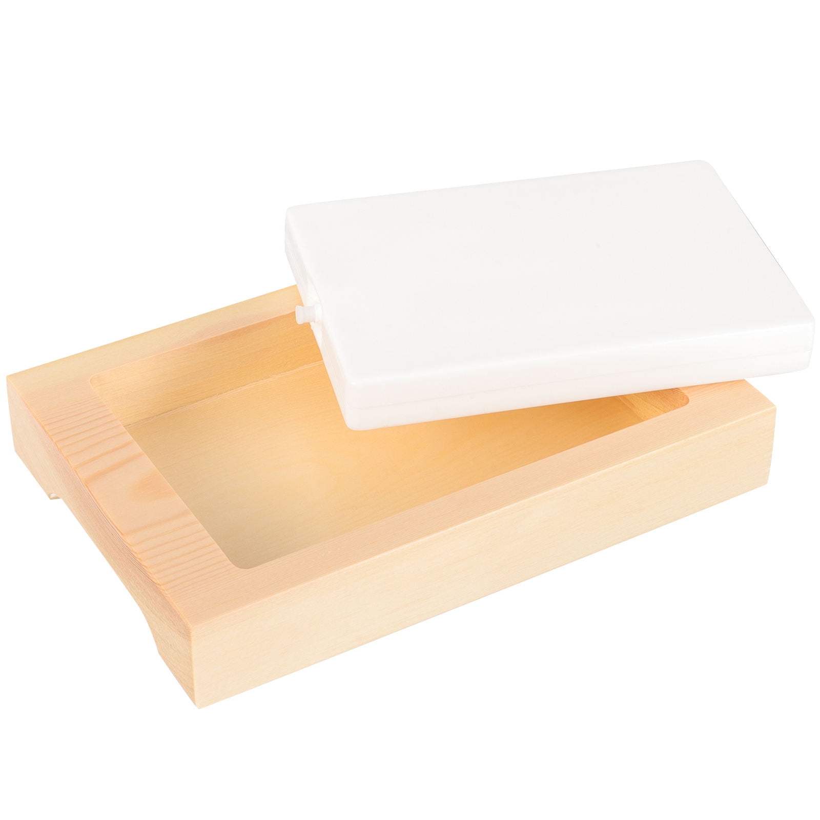 PTOOTP 1Set Sushi Tray Wood Retain Freshness 20x5.1in For Home Use ...