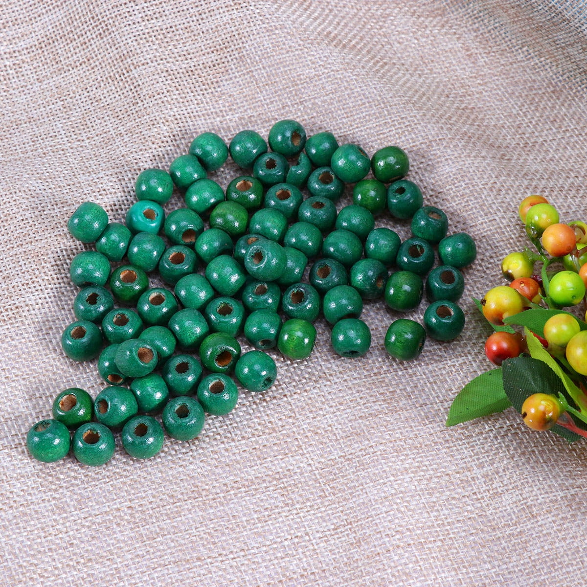 PTOOTP 200Pcs Small Craft Beads Dark Green for DIY Projects and ...