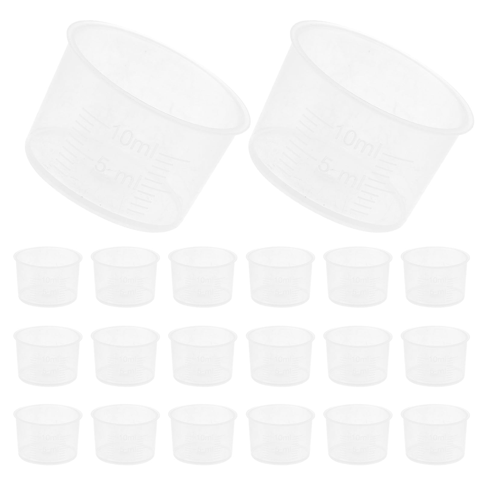 PTOOTP White Plastic Measuring Cups Smooth Diversion Beverage ...
