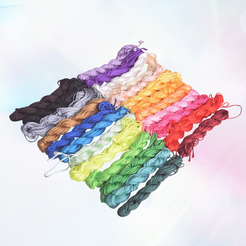PTOOTP 20Pack Assorted Color Jade Line Friendship Bracelet String for ...