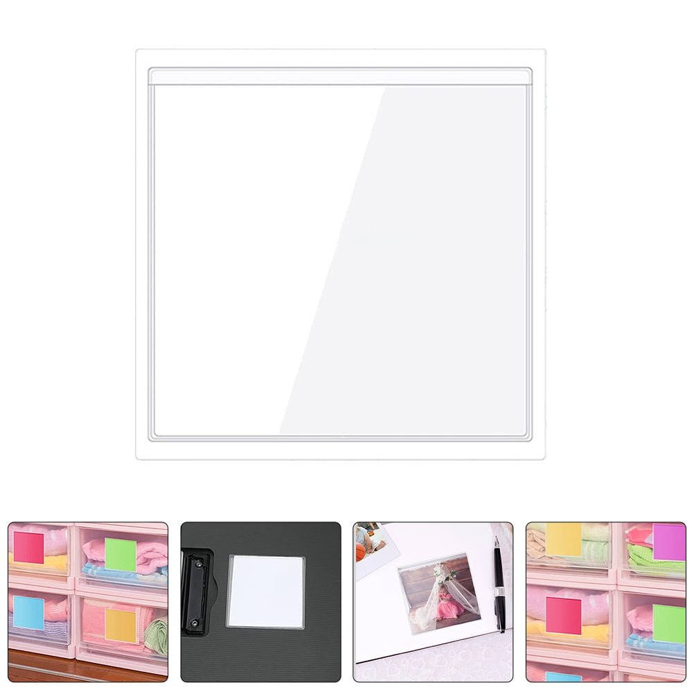 PTOOTP Self Stick Document Sorting Pouches 20pcs Clear PVC Label ...