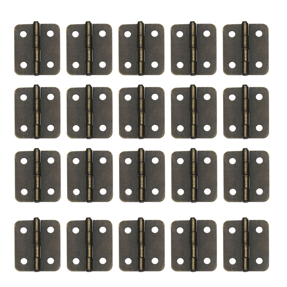 PTOOTP 20Pcs Hinge 80Pcs Screws Opening and Closing Hinge for Jewel ...