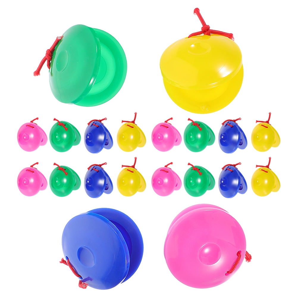 PTOOTP 20Set Castanets for Kids Small Musical Instruments Kindergarten ...