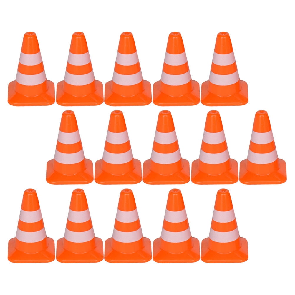 PTOOTP 21Pcs Kids Traffic Cones 3.5X2.5X2.5Inch Orange ABS for Portable ...