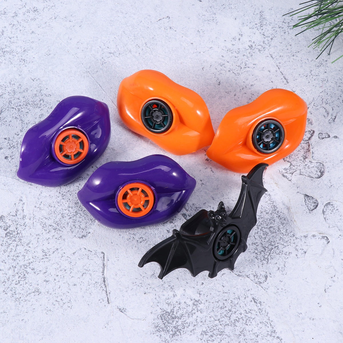 PTOOTP 24Pcs Noise Maker Toy Assorted Color Bat Shape For Kids Party ...