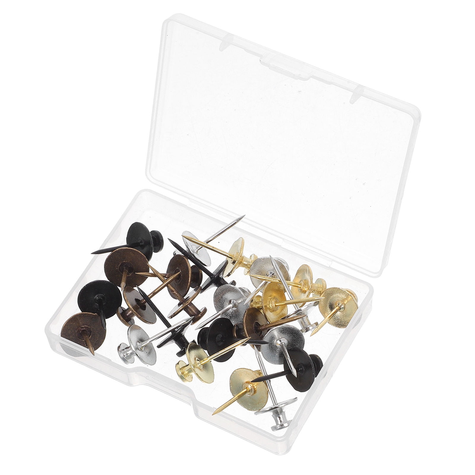 PTOOTP Assorted Color Flat Thumb Tacks for Home Decorative Use 25Pcs ...