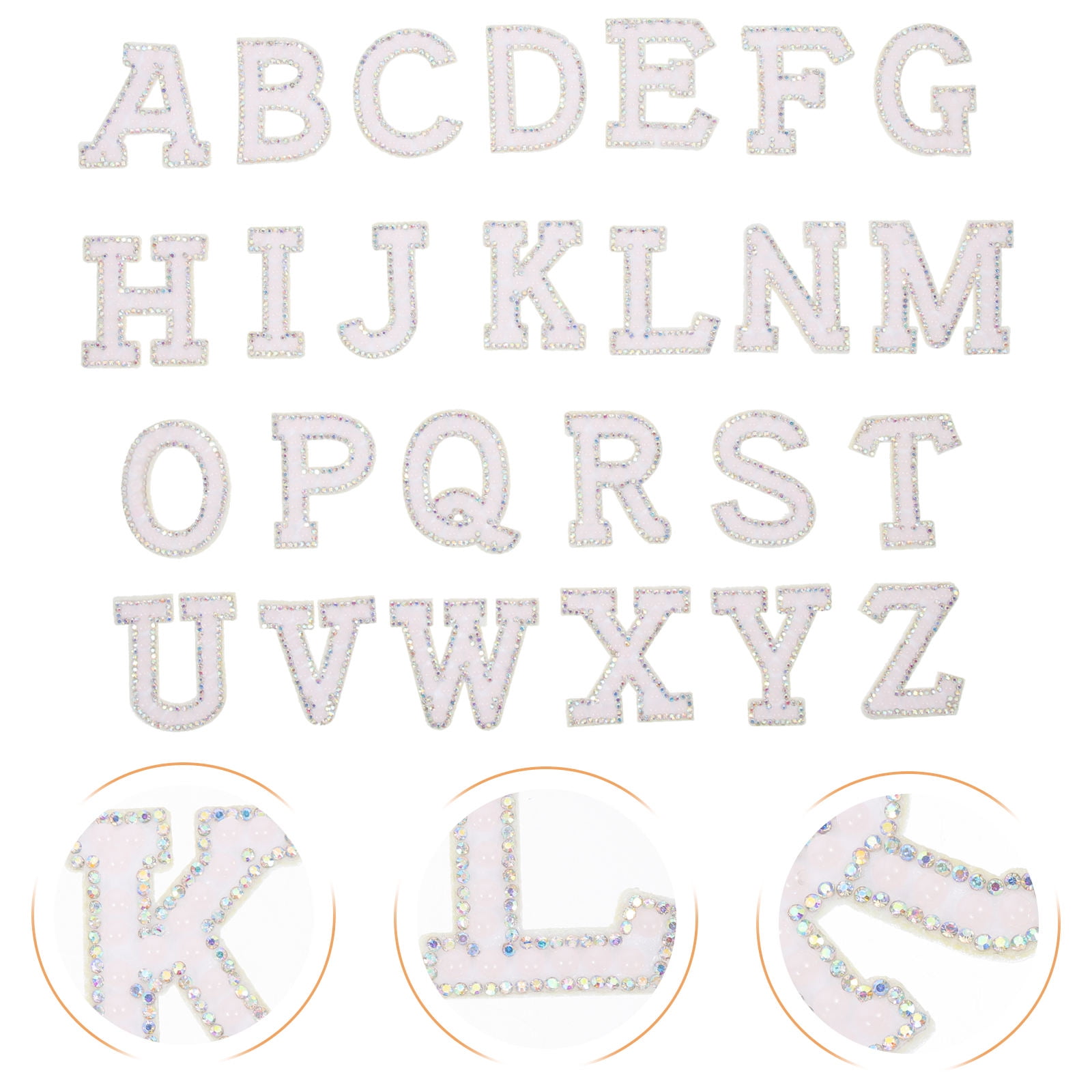 PTOOTP 26Pcs English Alphabet Patch for Diy Letter Patch in Pink and ...