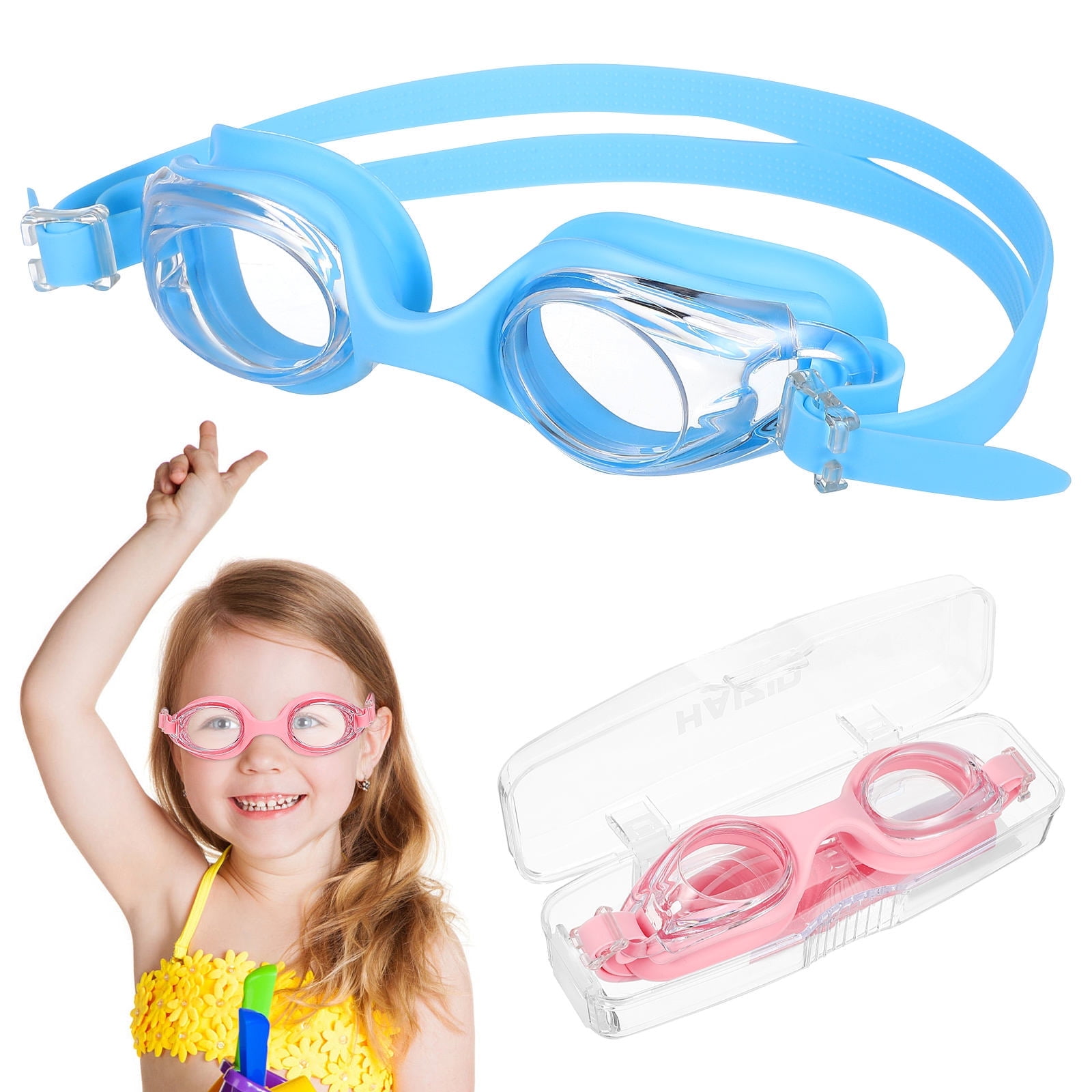 PTOOTP 28Set Kids Competitive Swim Goggles Advanced Anti-fog Coating ...