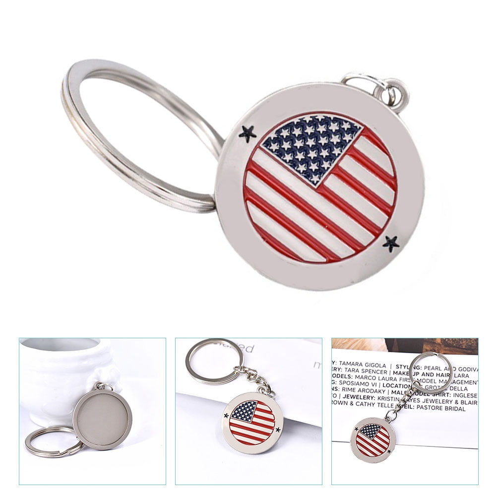 PTOOTP 2Pack Cute Backpack Keychains Assorted Color Flag Shape Gear Tag ...