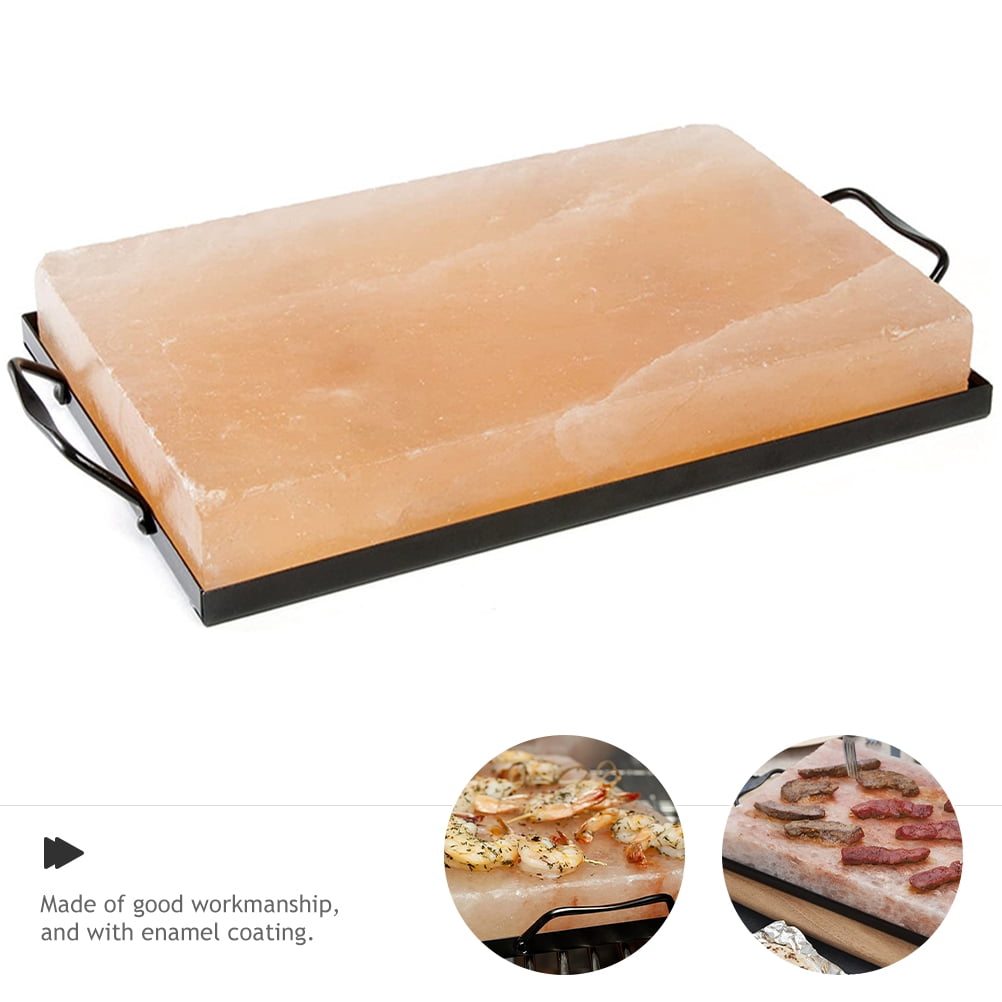 PTOOTP 2Pack Premium Design Enamel Salt Block Holder for Barbecue ...