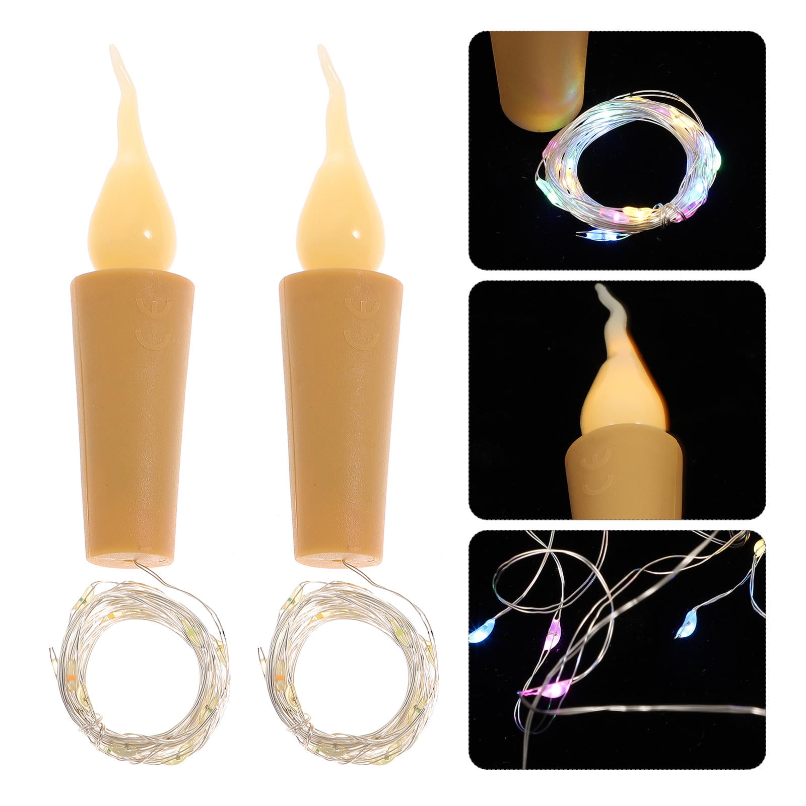 PTOOTP 2Pcs Bottle Topper Light Energy Saving ABS Lights for General ...