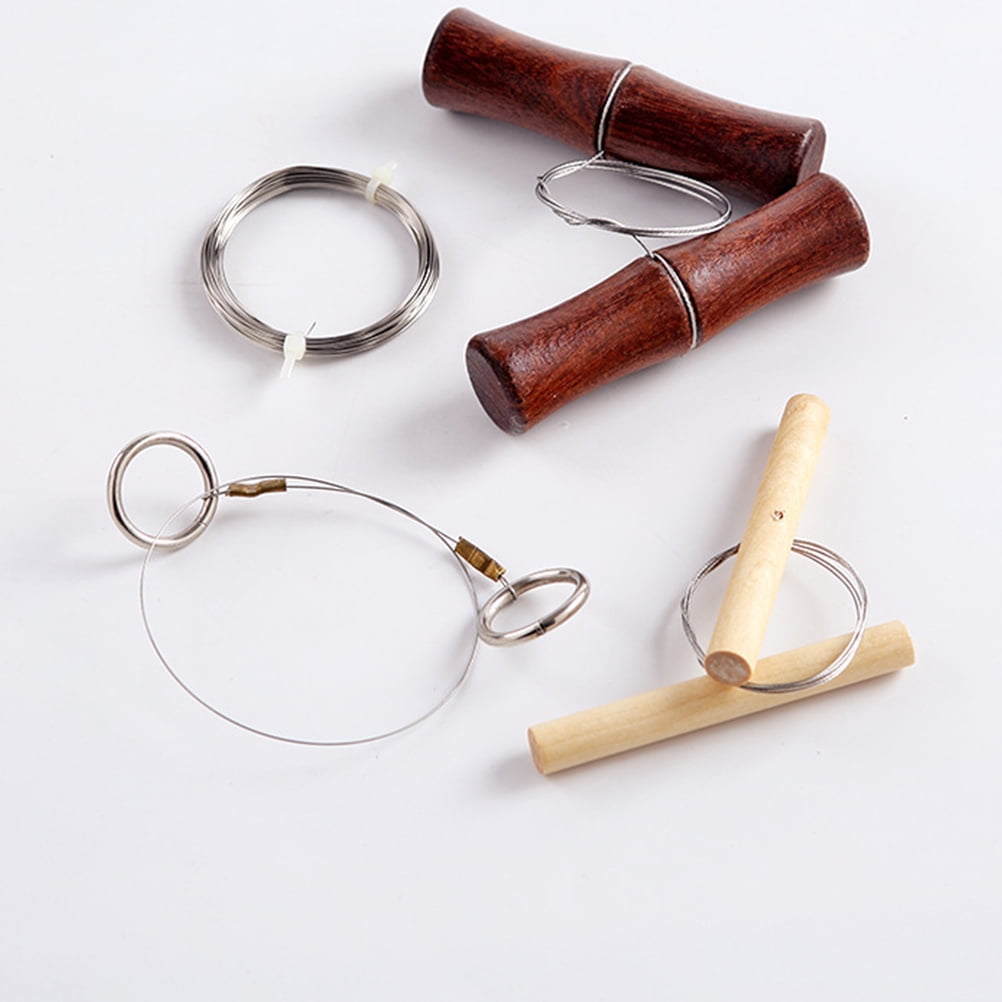 PTOOTP 2Pcs Portable Clay Wire Cutter Tool with Handle for DIY Pottery ...
