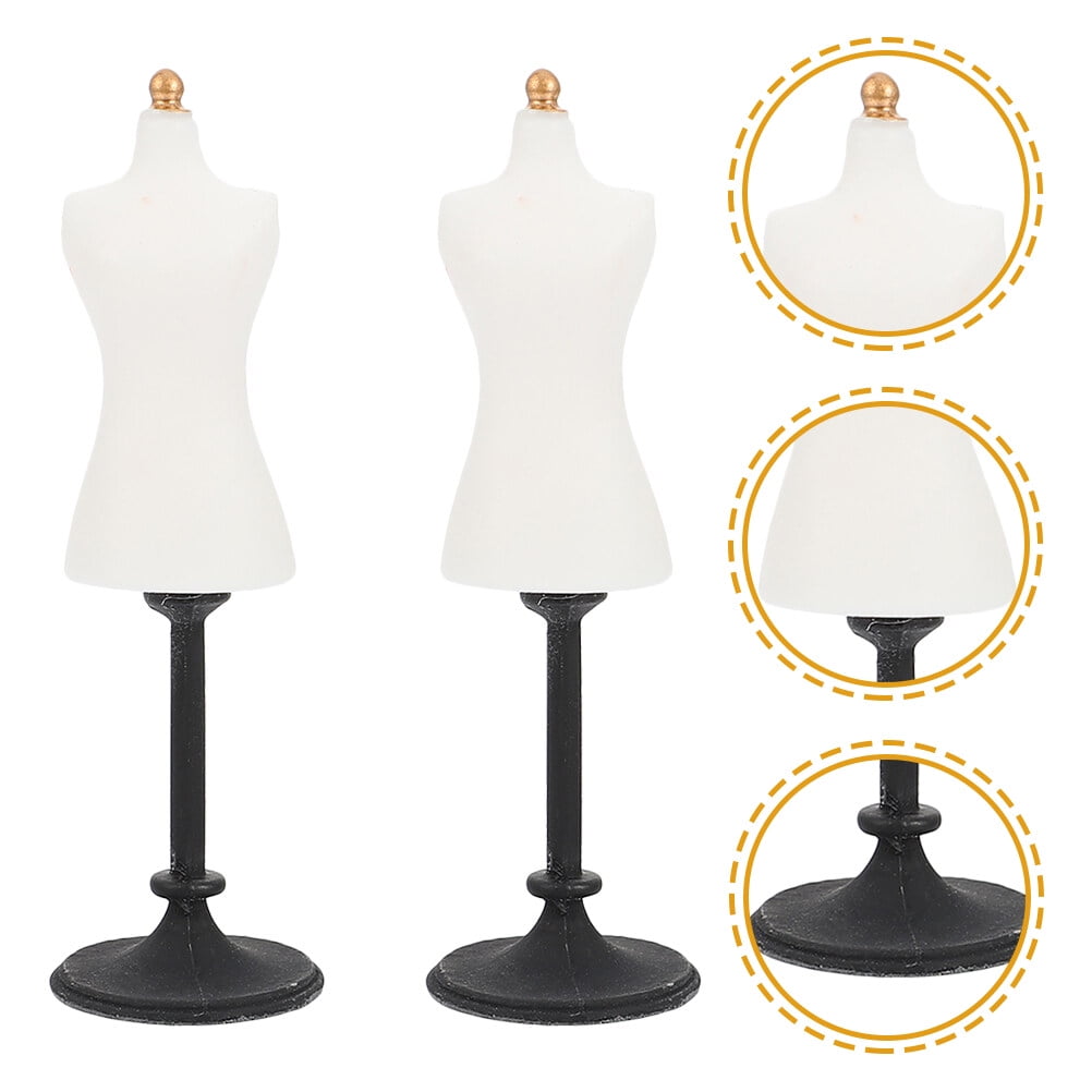 PTOOTP 2Pcs Mini Mannequin Doll Dress Mannequin for Mini Mannequin ...