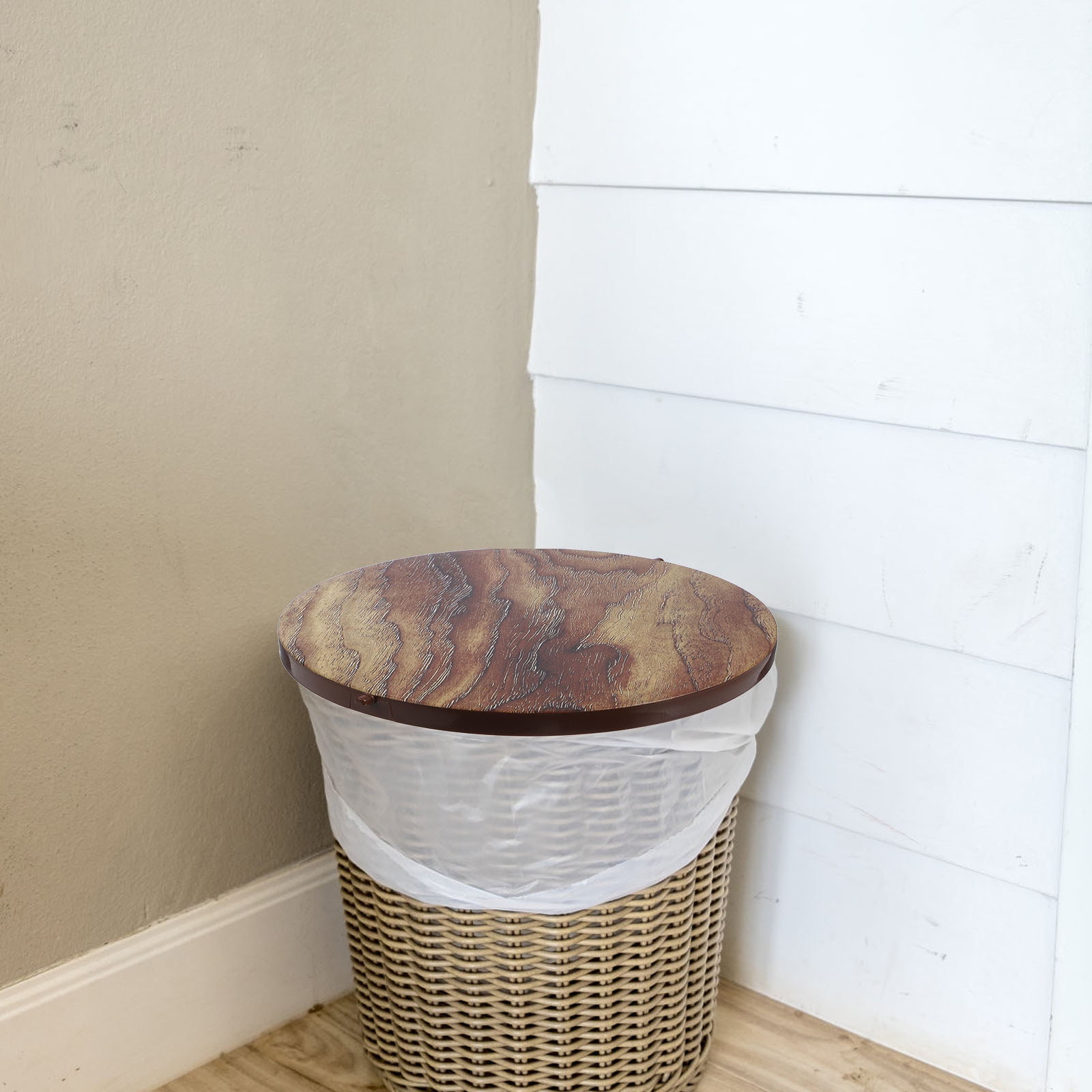 PTOOTP PTOOTP 2Pack Multi Color Wood Trash Can Lid Replacement Square ...