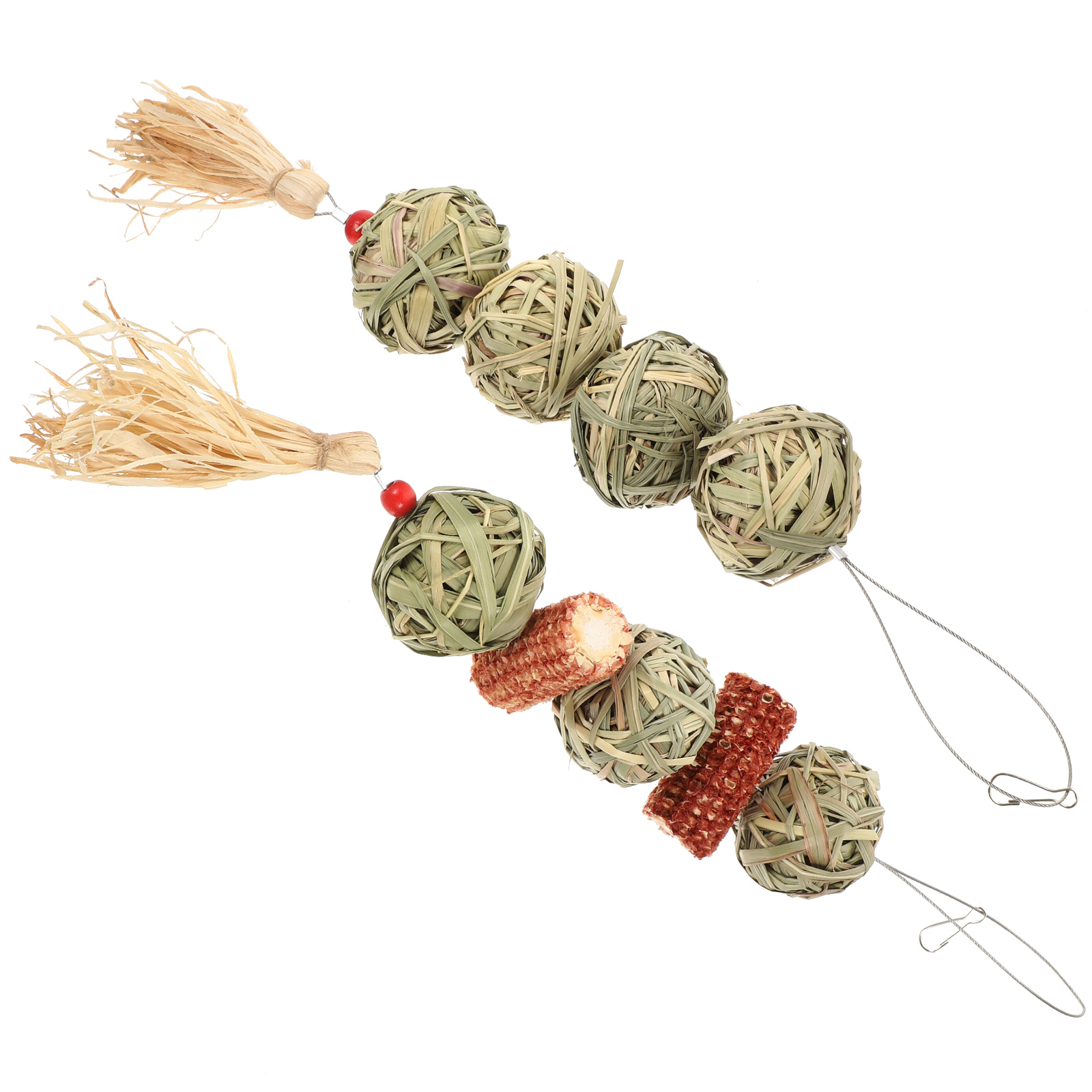 PTOOTP 2Pcs Wood Chewing Balls for Rabbits Entertainment toys for ...