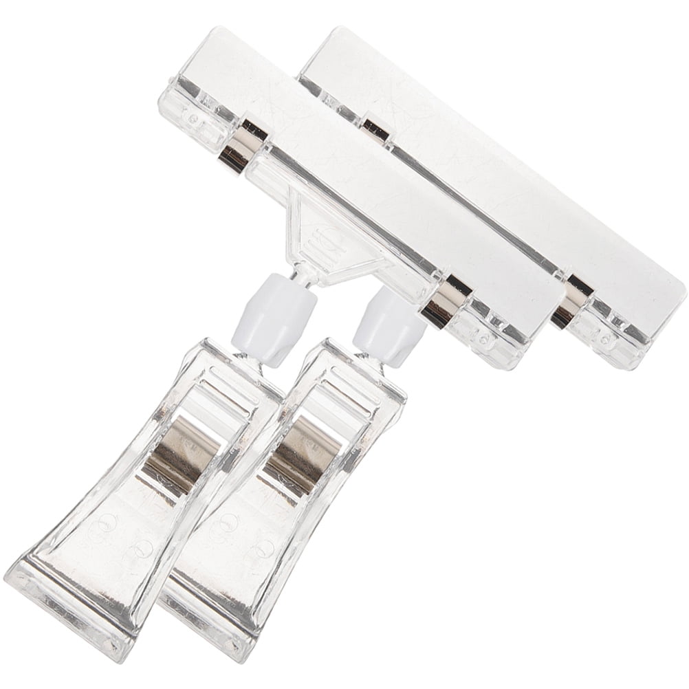 PTOOTP 2Set Double Sided Clips for Signage in Retail and Home Settings ...