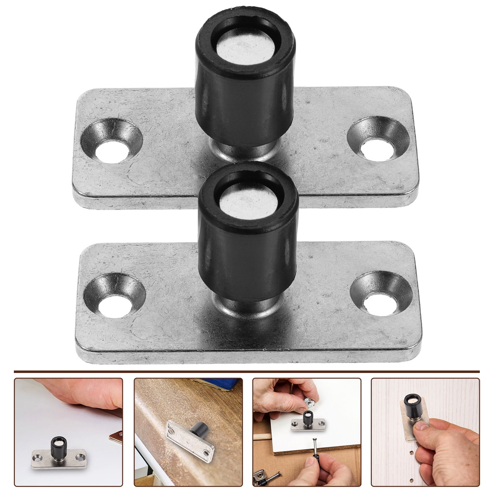 PTOOTP 2Set Silver Barn Door Guide Stainless Steel for Sliding Barn ...