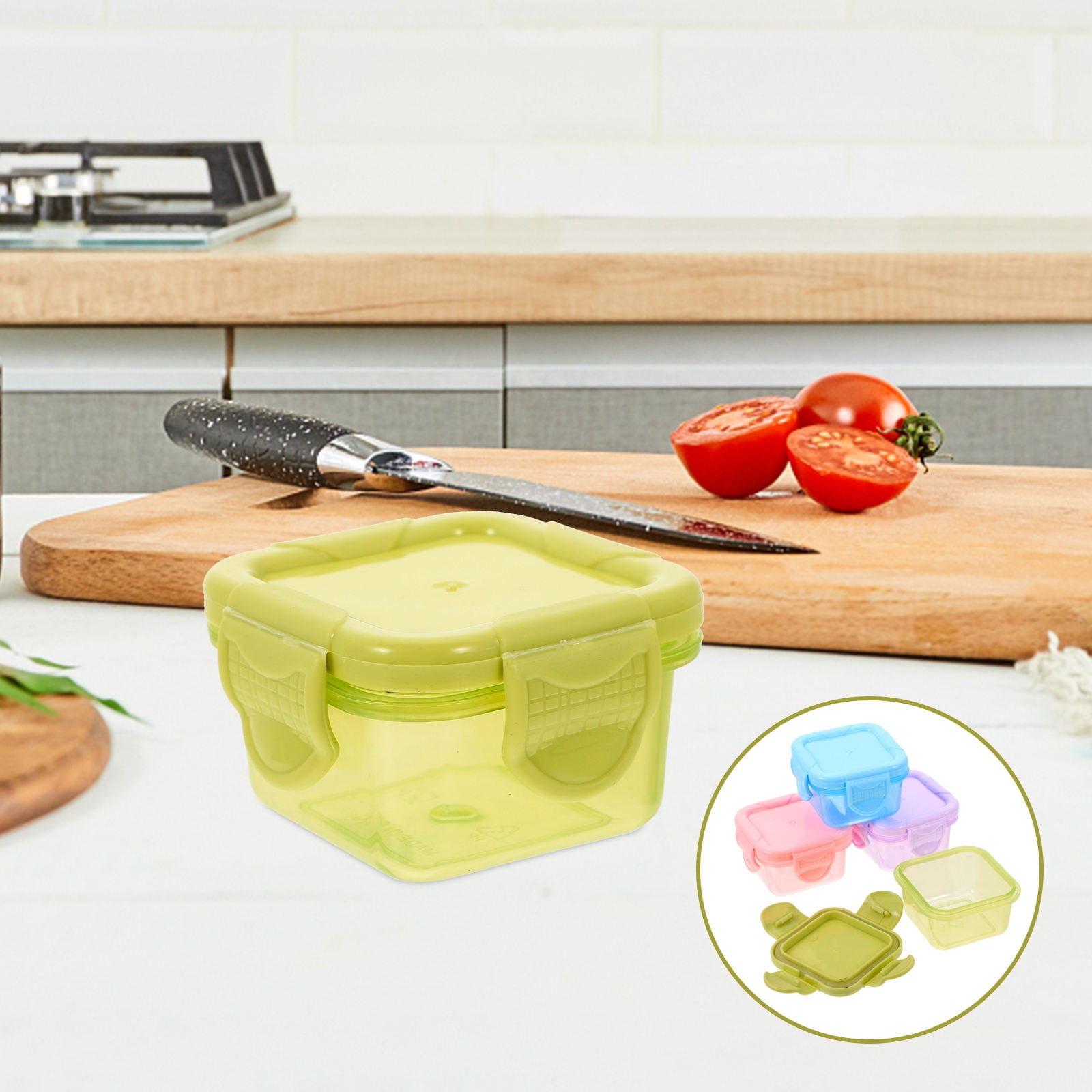 PTOOTP 2Set Small Storage Containers Purple for Barbecue Snacks ...
