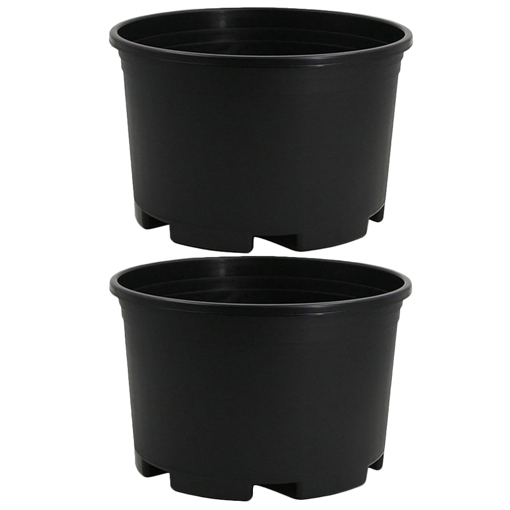 PTOOTP 2pcs Extra Large Plastic Flower Pots with Drainage Holes for ...