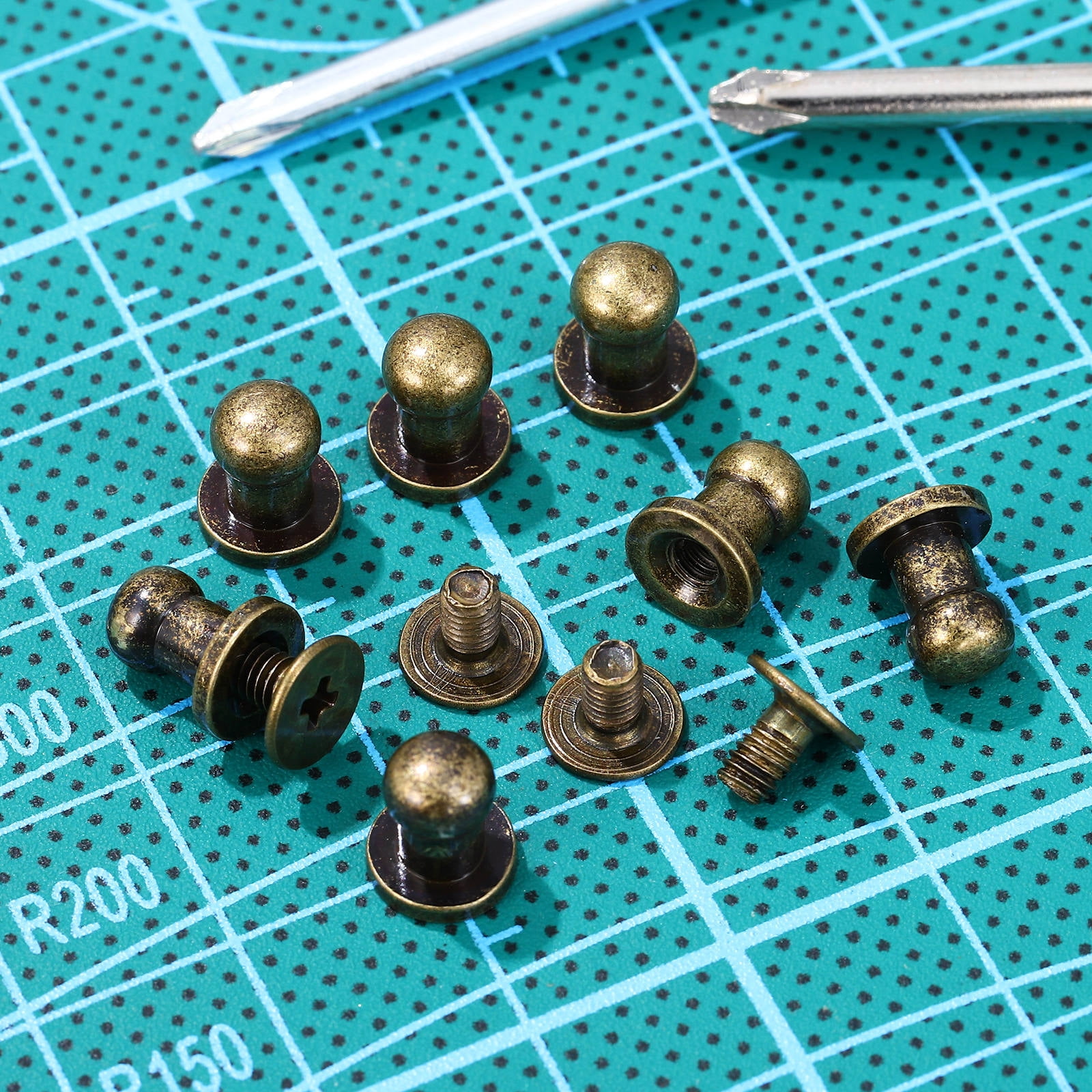 PTOOTP Copper Rivet Screws Hard Stable Versatile for Crafts 30Pcs ...