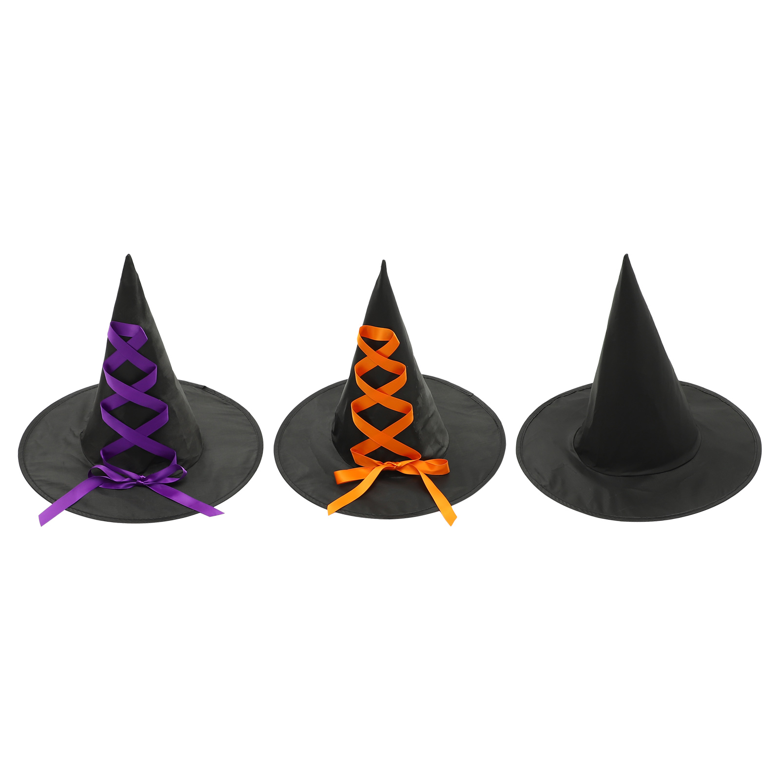 PTOOTP 3Pack Conical Witch Hat for Party and Cosplay Use Basic Color ...