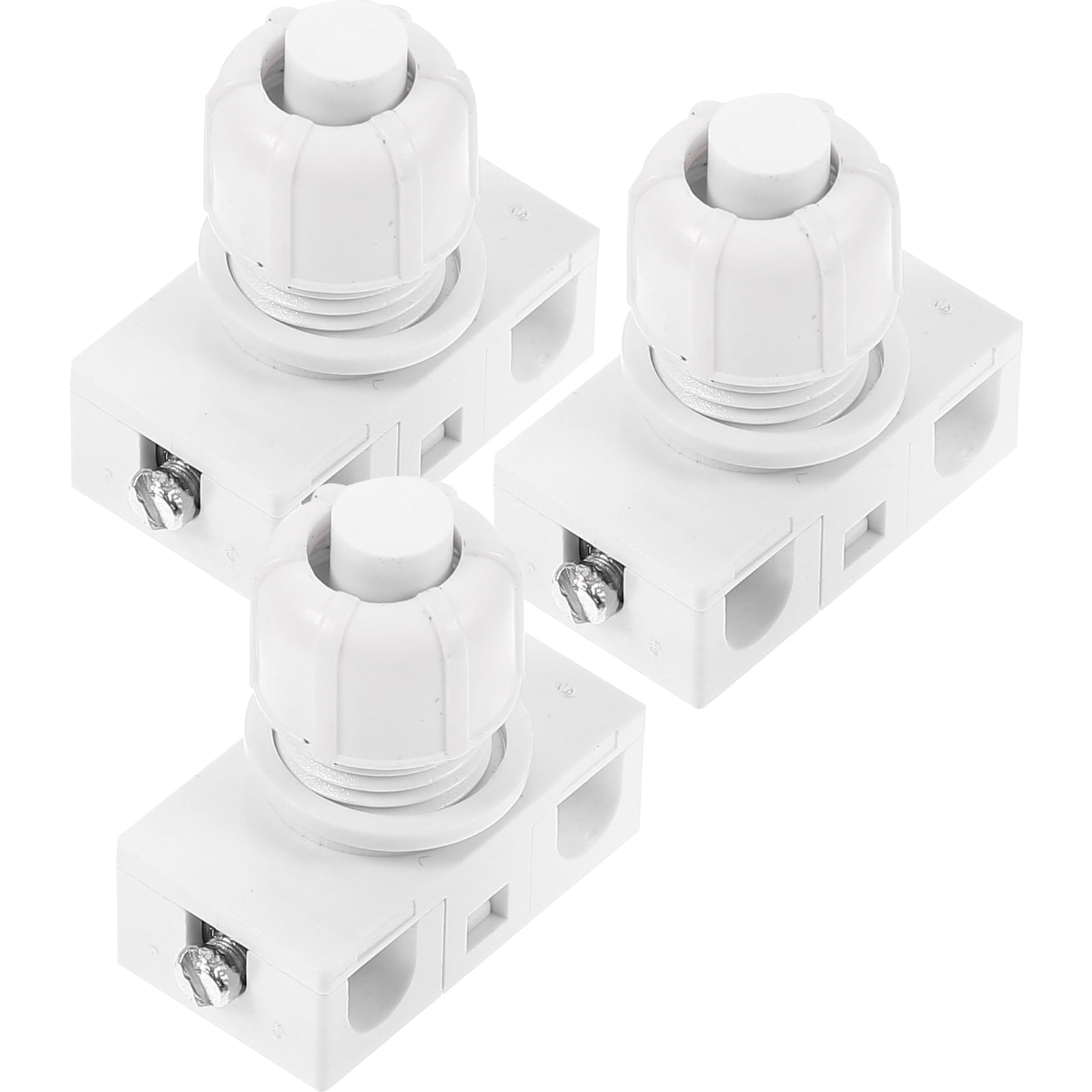 PTOOTP 3Pcs Round Cap Momentary Push Button for Switch Replacement in ...