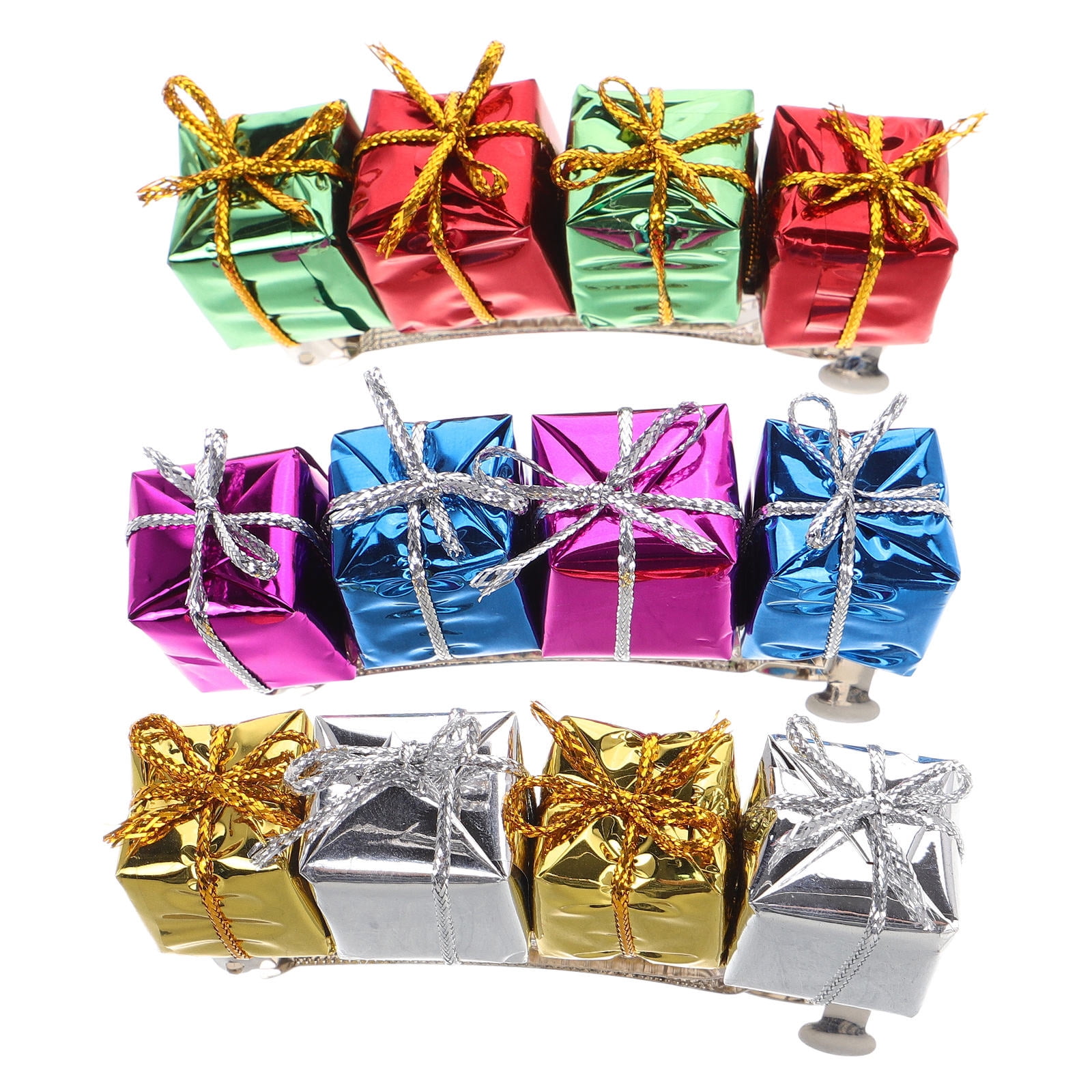 PTOOTP 3-Pack Christmas Hair Clips Set, Alloy Festive Hair Bows for ...