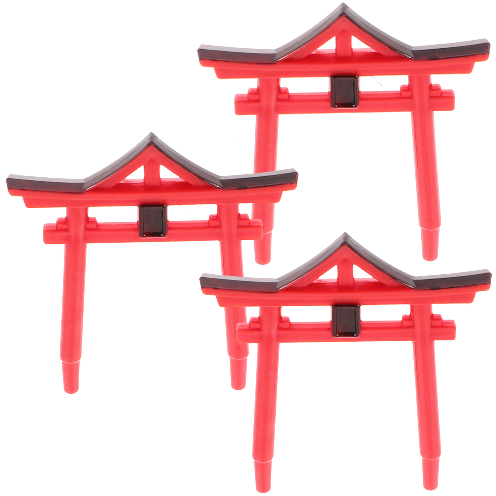 PTOOTP 3Set Red PVC Gate Aquarium Décor for Fish Tank Accessory 1.6X1.6X0.1in - Walmart.com