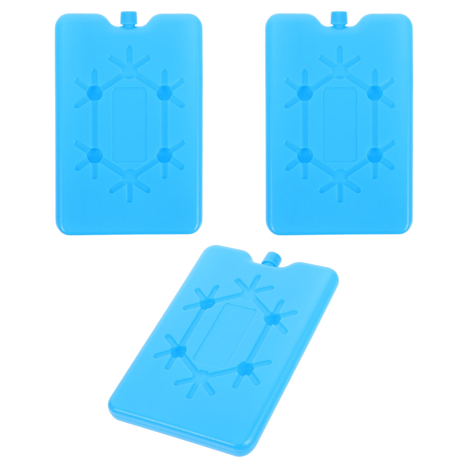 PTOOTP 3pcs Cold Packs Reusable Blue Plastic Ice Box with Lid for Work ...