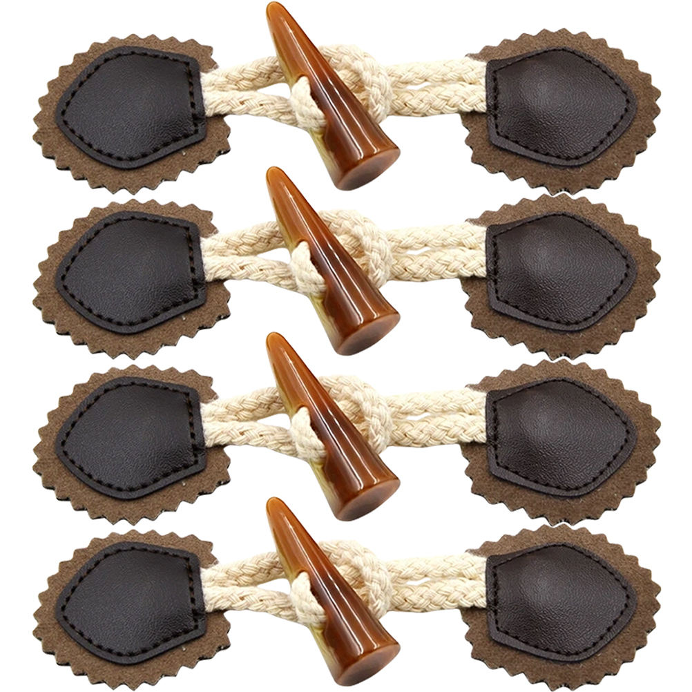 PTOOTP Coffee Resin Toggle Buttons for Clothing, Decorative Fasteners ...