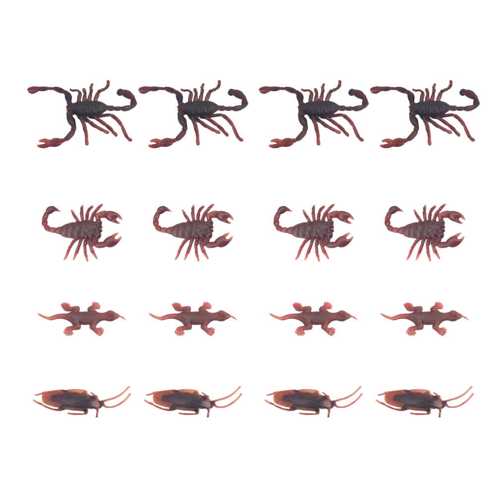 PTOOTP Toy Bugs Simulation Insect Props Assorted Color PVC 40 Pcs ...