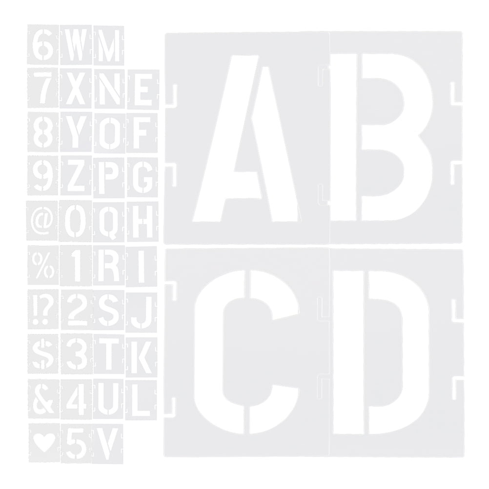 PTOOTP Alphabet Stencils for Kids Reusable Drawing Templates Easy-to ...