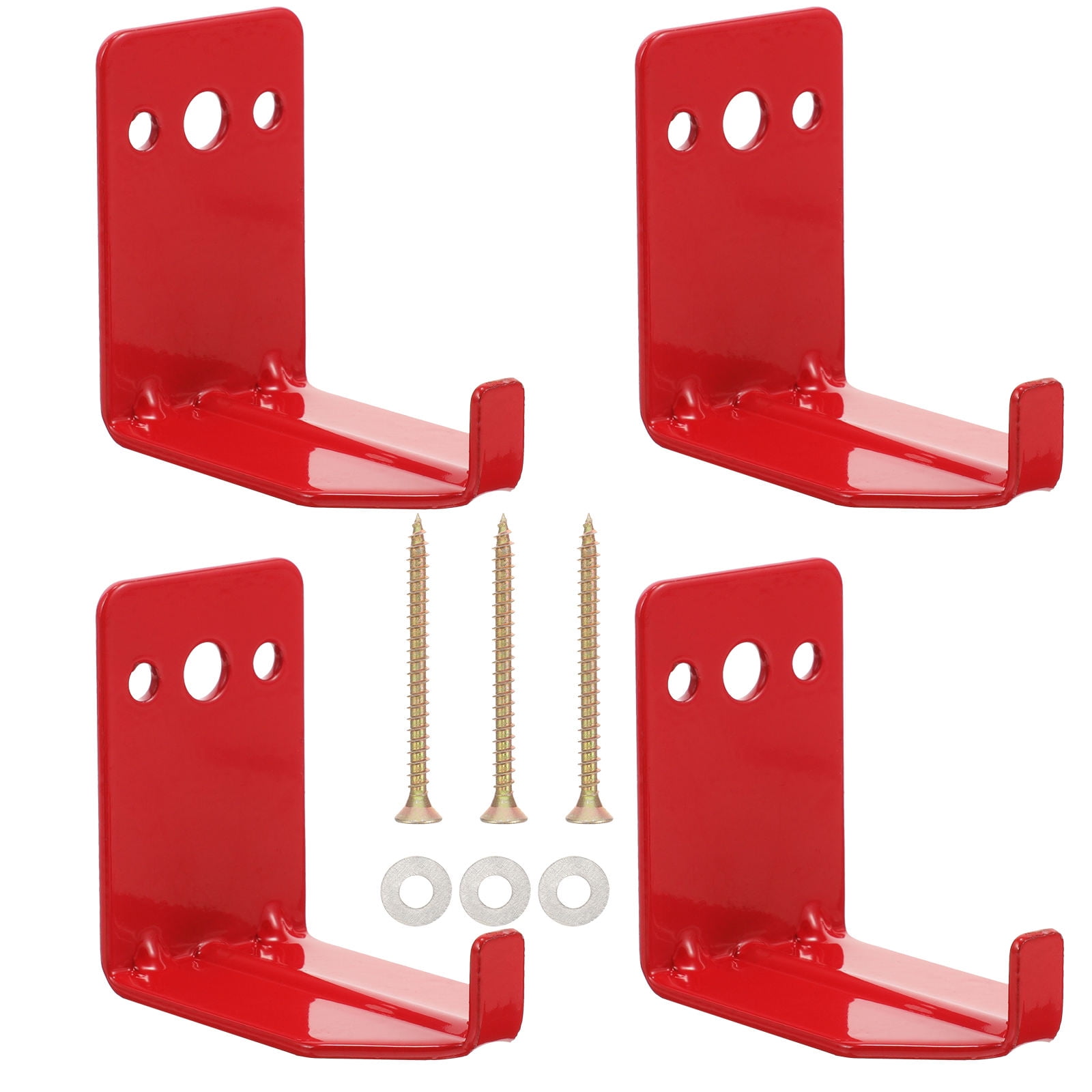 PTOOTP 4Pcs L-shaped Fire Extinguisher Brackets for Wall Mounts 2.4x2 ...